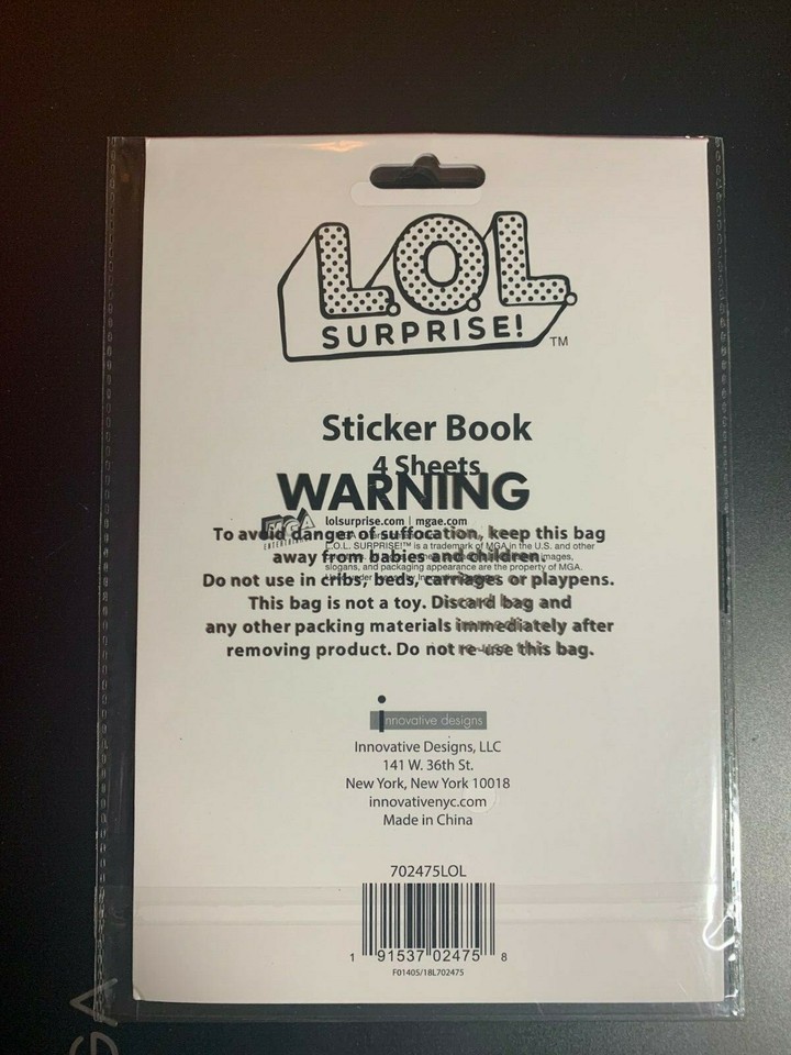 LOL SURPRISE! STICKER BOOK OVER 300+ STICKERS! INCLUDES PUFFY STICKERS ...