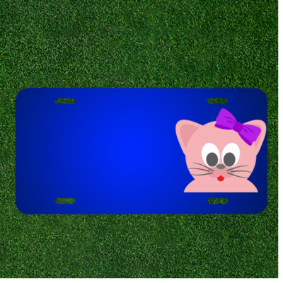 Custom Personalized License Plate With Add Names To Cat Kitten Tomcat ...