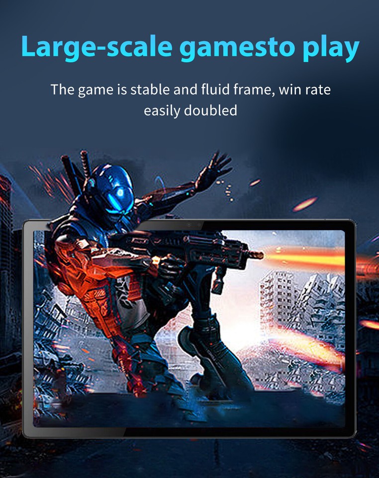 Tablet 12-inch Android Deca-Core 16GB RAM + 512GB WiFi 4G/5G 13 Dual ...