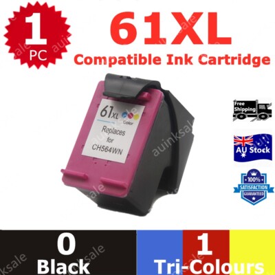 1x HP61 61XL Colour Remanufactured Ink Cartridge For HP Deskjet 1000 ...