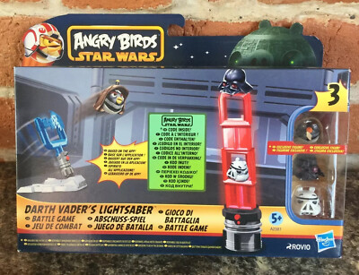 Angry Birds Star Wars Hasbro Game Darth Vader’s Lightsaber Battle Game ...
