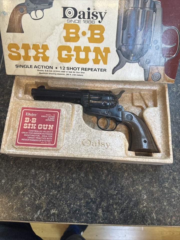 Nice Vintage Daisy BB Six Gun Model 179 Spittin’ Image 12 Shot Colt ...