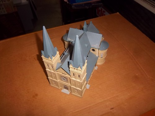 KIBRI N SCALE CATHEDRAL CHURCH KIT, BUILT=UP, BASE 5" X 11" | eBay