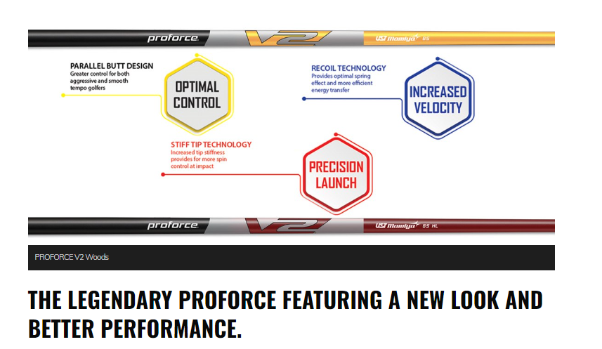 UST Mamiya Proforce V2 55/65/75 Graphite Wood Golf Club Shafts | eBay