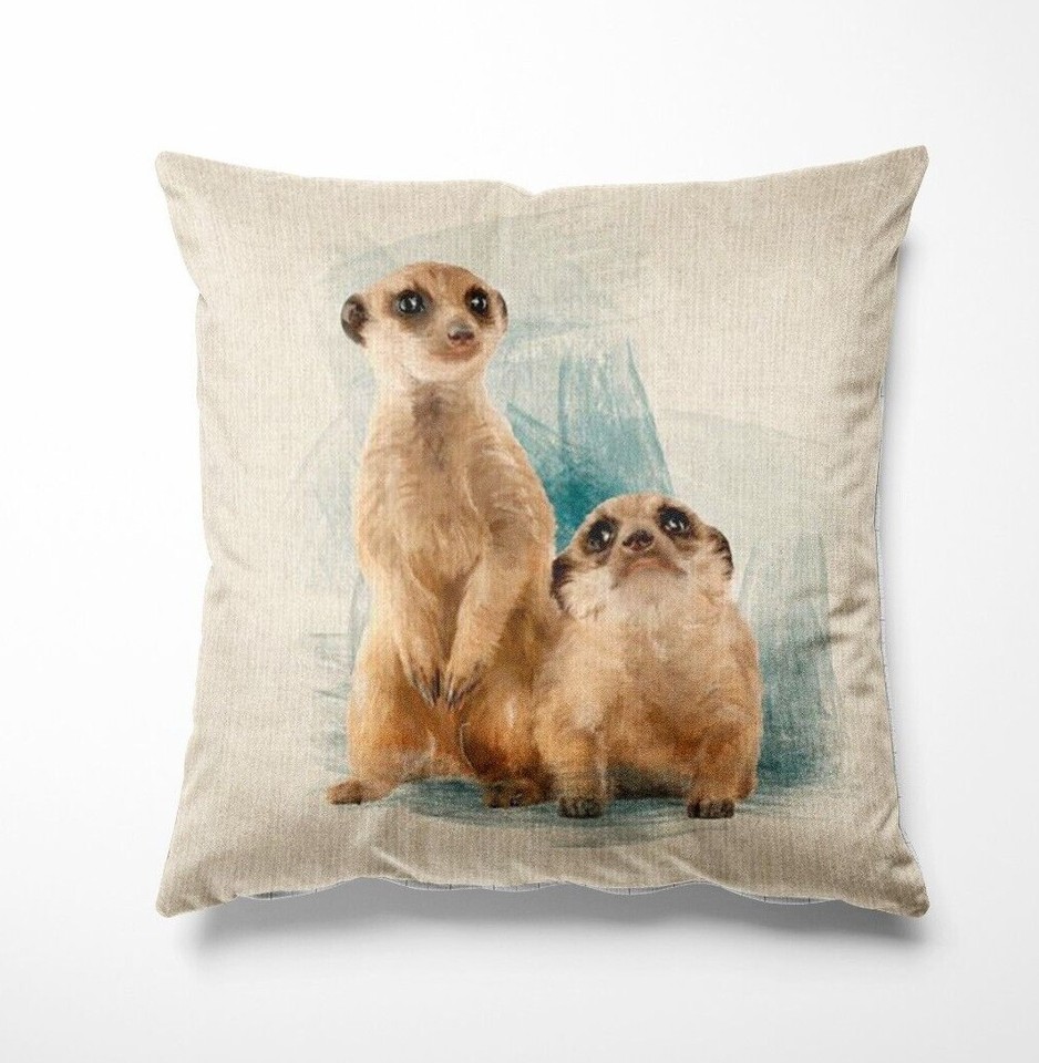 Animal Country Creature Linen Look Cotton Rich Fabric Cushion Panels ...