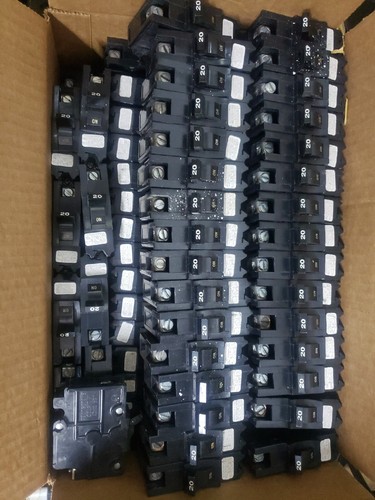 ( 1 ) Federal Pacific NB120 Breaker 1 Pole 20 Amp FPE Bolt On WHITE ...