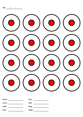 Splatter Target A4 Shoot Rifle Pistol Reactive Air Cheap Targets - FREE ...