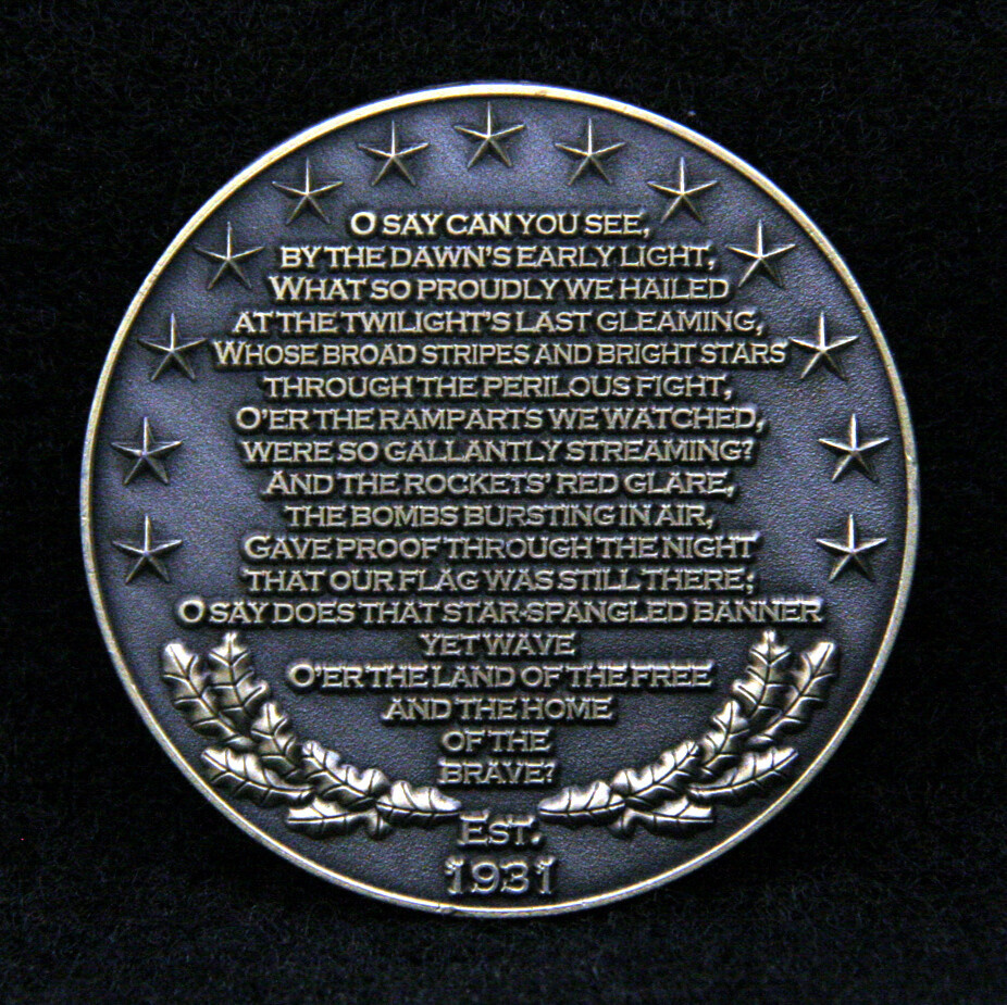 UNITED STATES OF AMERICA CITIZEN COIN US Citizenship NATIONAL ANTHEM ...