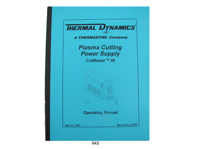Thermal Dynamics CutMaster 50 Plasma Cutting Power Supply Operating ...