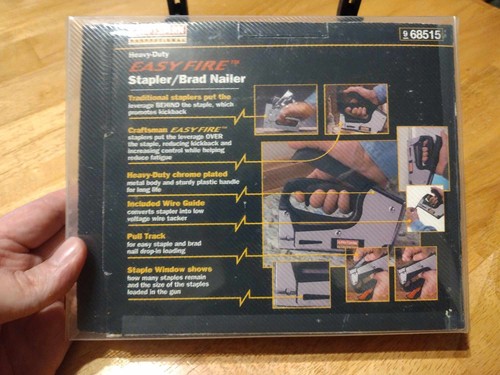 craftsman Professional heavy duty easy fire stapler/Brad nailer New ...