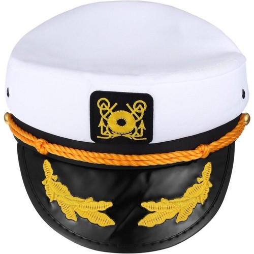 Nautical Cap Yacht Hat Captain Hat Sailor Hat Adjustable Sea Captain ...