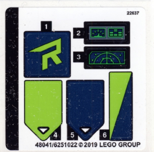 LEGO REX'S REX-TREME OFFROADER! 70826 STICKER SHEET ONLY New from set ...