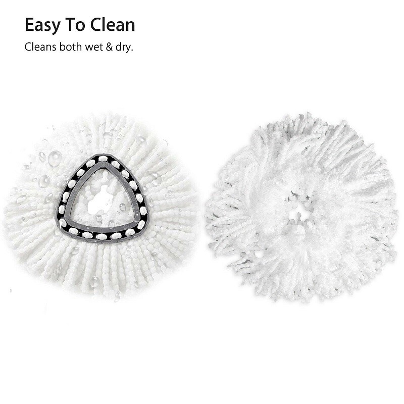 Triangular Disc Rotating Mop Head Microfiber Replacement Super ...