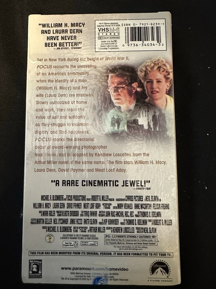 Focus-2002 William H Macy Laura Dern -Arthur Millers most Controversial ...