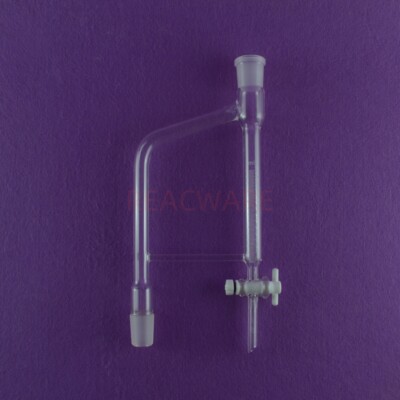 24/40,Glass Distillation Receiver,Dean Stark Adapter PTFE Stopcock | eBay
