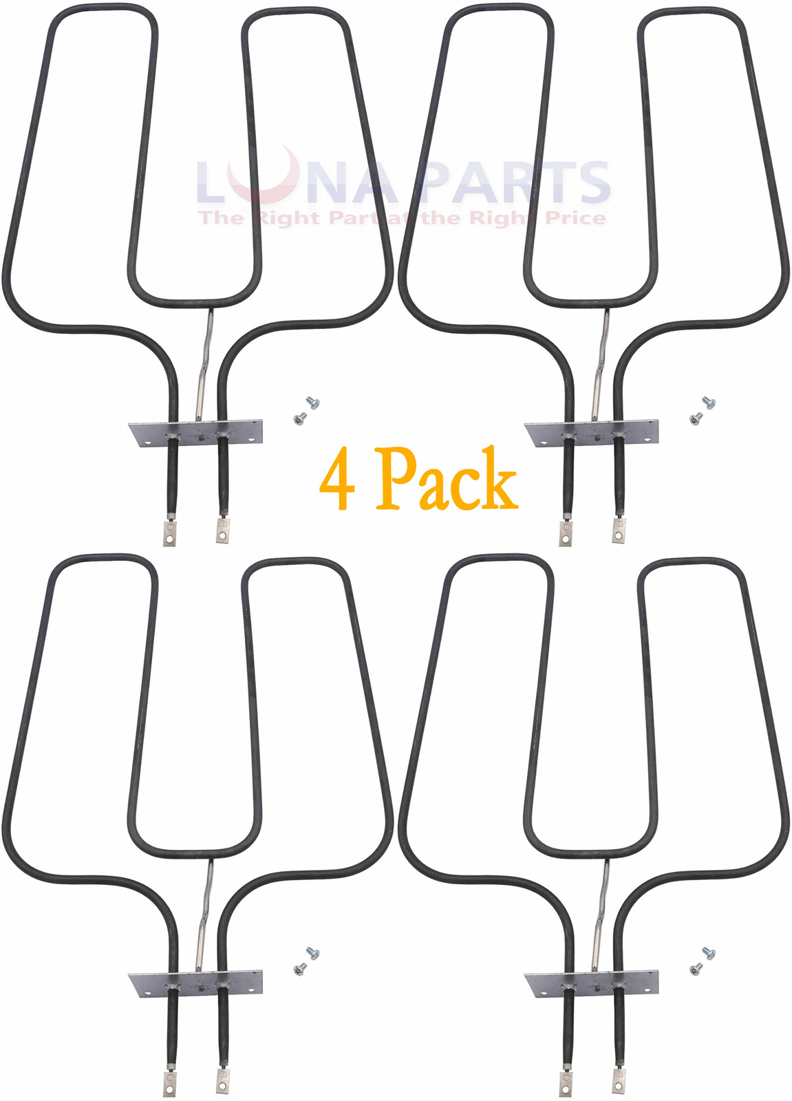 4 Pack WB44X185 Range Oven Element Upper Broil Unit for GE WB44X185 ...