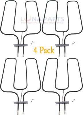 4 Pack WB44X185 Range Oven Element Upper Broil Unit for GE WB44X185 ...