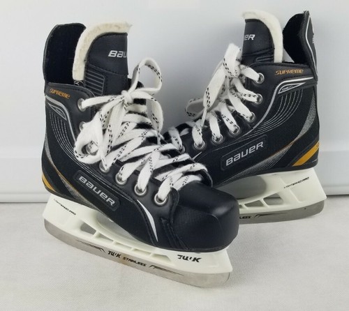 Bauer Supreme One20 Size US Y 12R Ice Hockey Skates Lightspeed Pro Tuuk ...