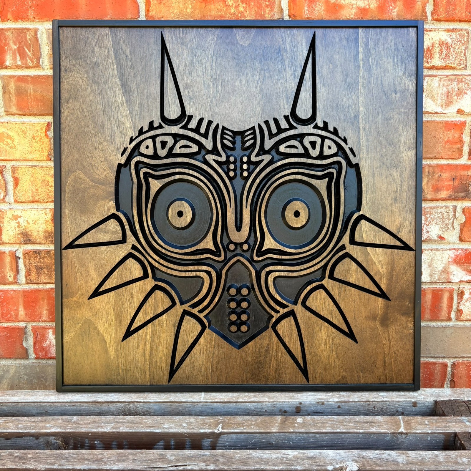 Zelda Fan 3D Wood Art - Majora's Mask - Wood Art - Legend of Zelda ...