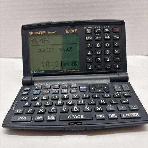 Vintage Sharp YO-500 Electronic Organizer with 128 KB memory | eBay