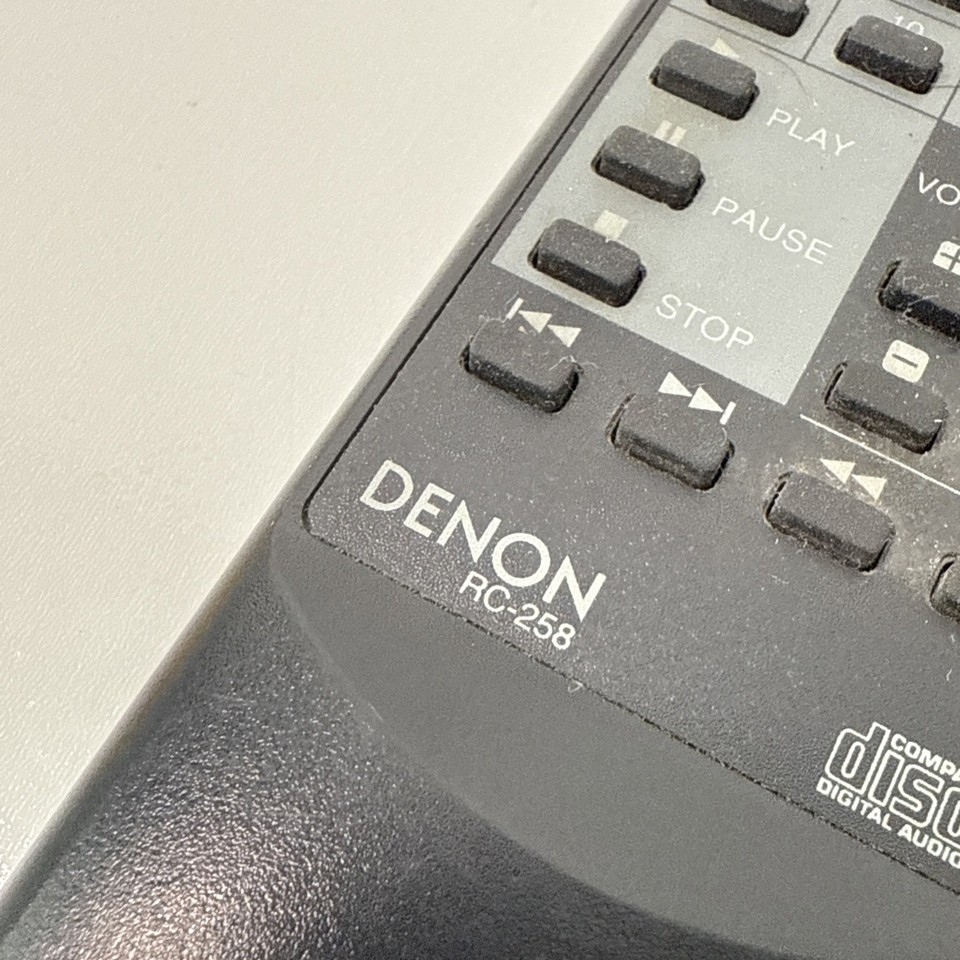 DENON Remote Control RC-258 Compact Disc Player OEM Replacement Tested ...