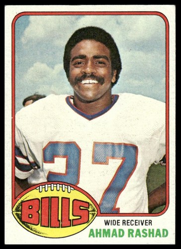 Ahmad Rashad 1976 Topps #383 Buffalo Bills VG NBA Inside Stuff TV Host ...
