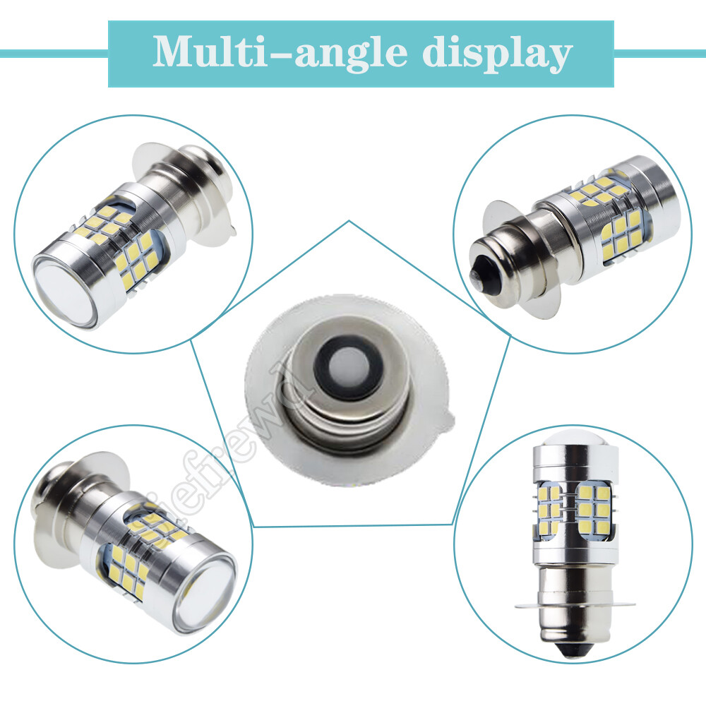 6V P15S P15S-25-1 1151 LED Headlight Bulb Scooter ATV UTV Lamp Replace ...