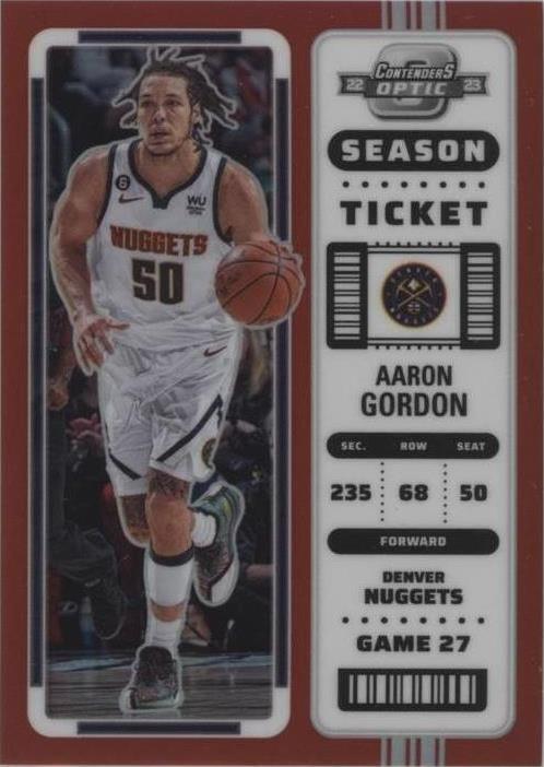 2022-23 Panini Contenders Optic - Season Ticket Aaron Gordon #66 Red Prizm for sale online | eBay