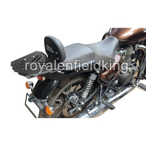 Fit For Royal Enfield Meteor 350 Rear Luggage Carrier Rack Matt Black ...