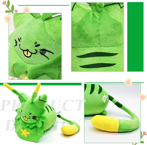 Gnarpy Regretavator Plush 8.6"" Green Alien Cat Plushies Toy for Boys ...
