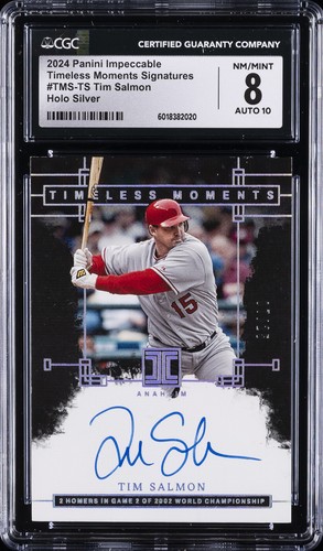 2024 PANINI IMPECCABLE TIMELESS MOMENTS SIGNATURES HOLO SILVER TIM ...