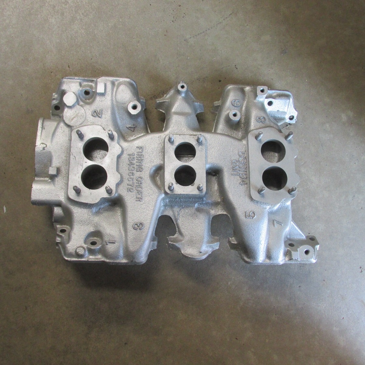 1960 Pontiac Passenger Cast Iron Tri Power Intake Manifold 389 421 ...