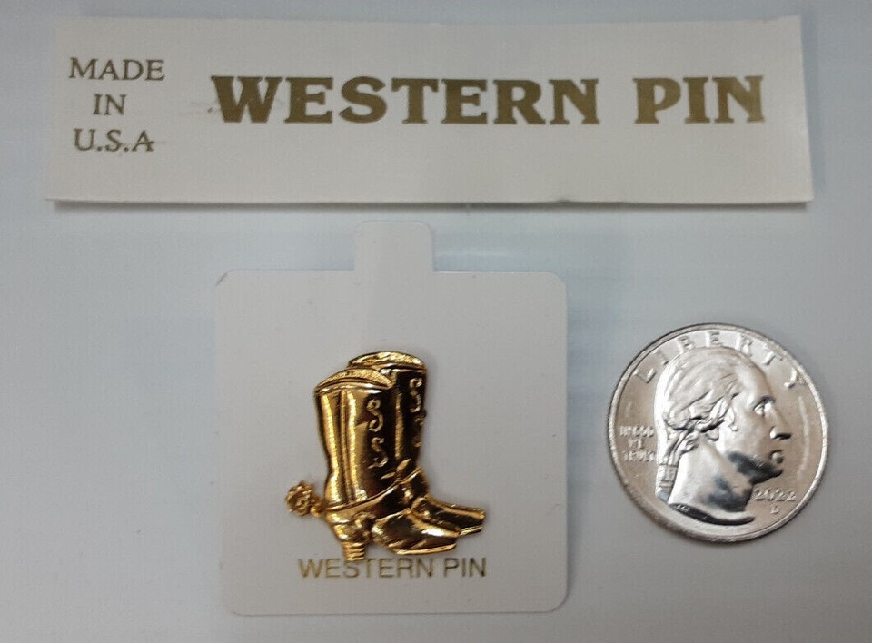 Vintage Gold Tone Western Tack Pins - Lapel, Hat Pin, or Tie Tack - You ...