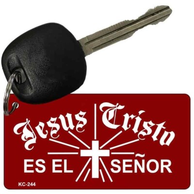 Jesus Cristo Novelty Metal Aluminum Key Chain License Plate Tag Art ...