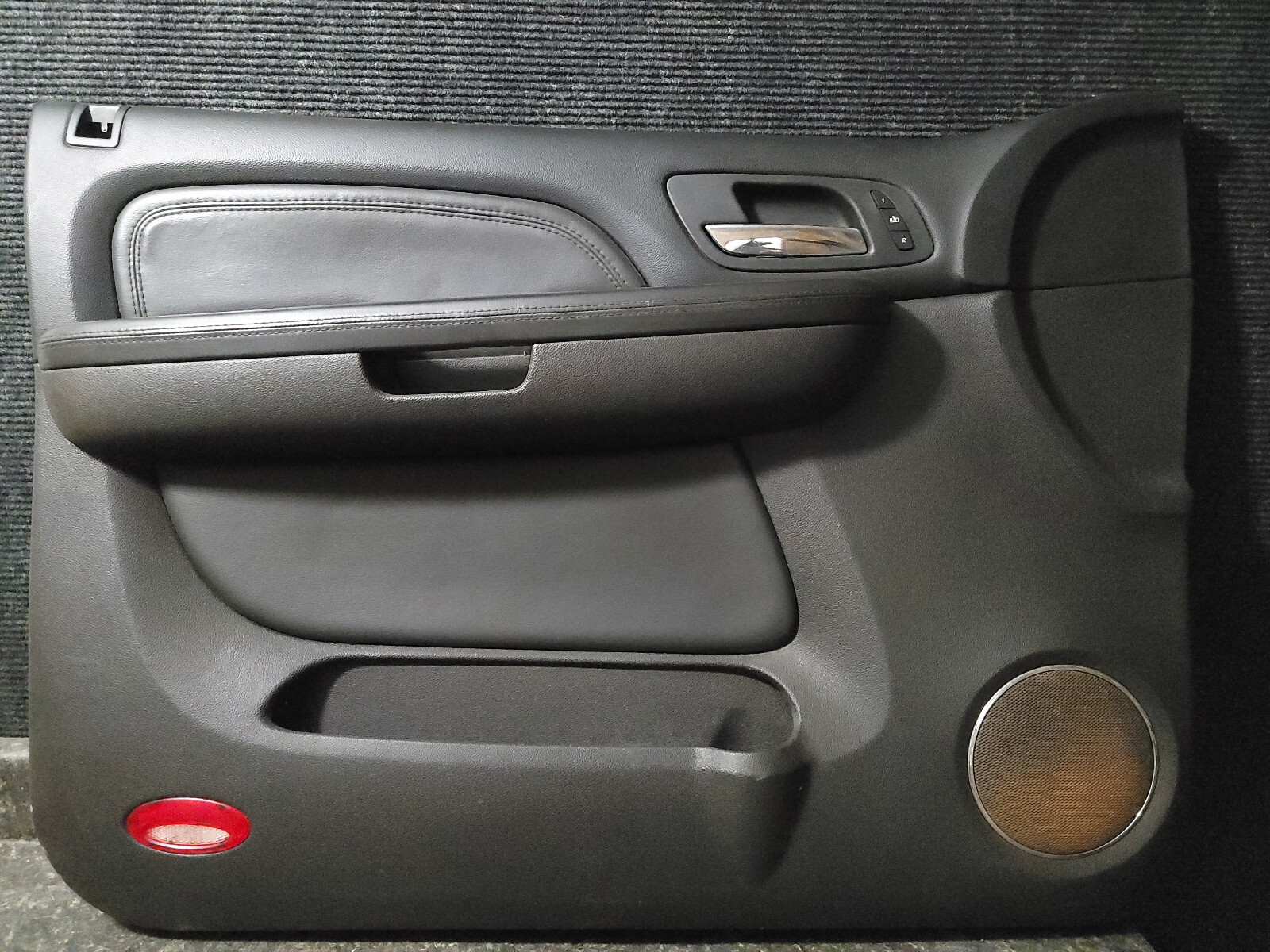 07 08 09 Cadillac Escalade Left Front Door Panel Trim Luxury Leather ...