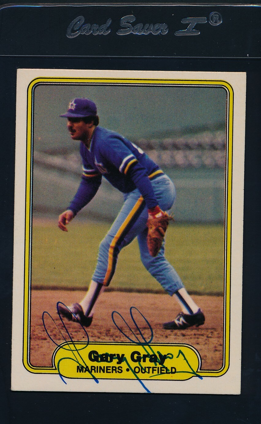 1982 Fleer #511 Gary Gray Mariners Signed Auto *27322 | eBay