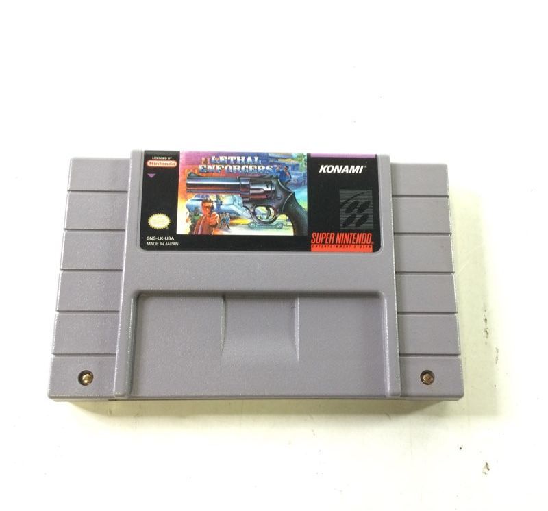 Lethal Enforcers - Konami - Super Nintendo - SNES Game And Gun w/ Box ...
