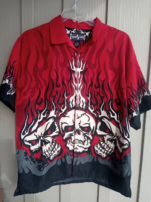 Vintage 90s Steve And Barry's Club Shirt Size Large Red Y2K streetwear ...