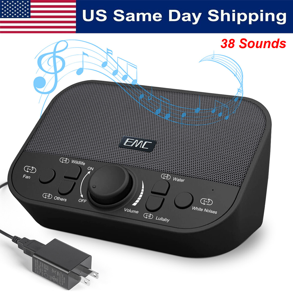 White Noise Nature Sound Machine Sleep Aid 38 Sounds Sleeping Therapy Relax