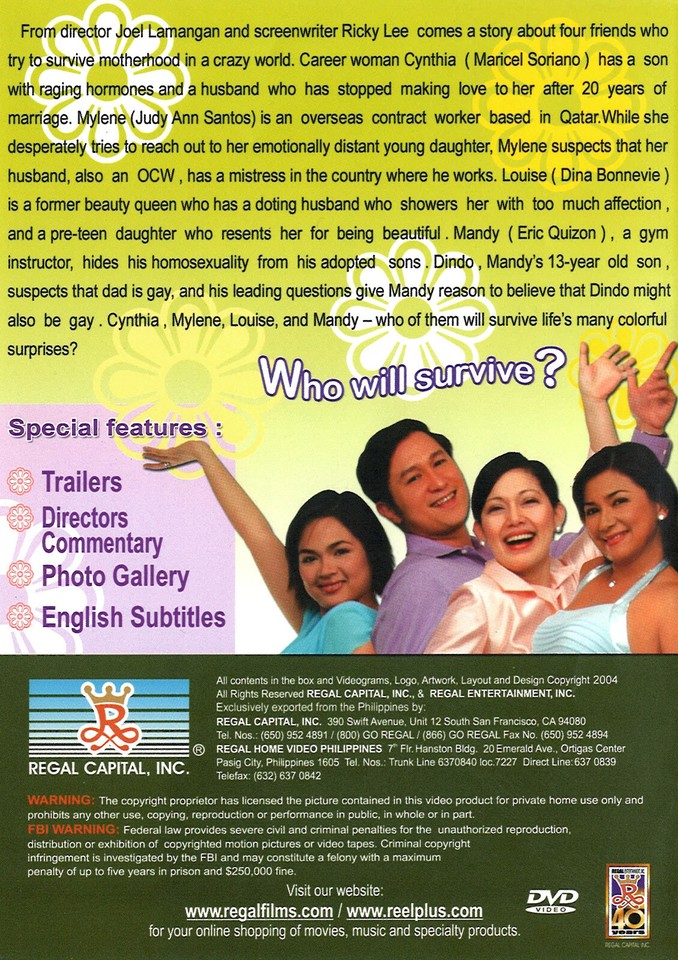 Filipino Tagalog Movies on DVD For Sale: I Will Survive | eBay