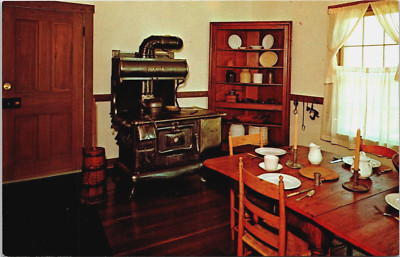 Postcard Millville Indiana Kitchen of Wilbur Wright State Memorial | eBay