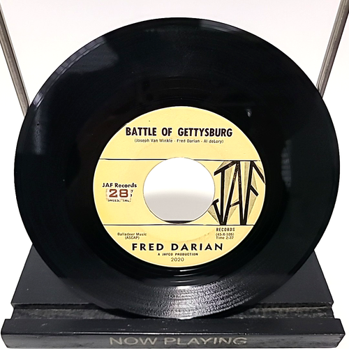 Fred Darian - Battle of Gettysburg 7" 45rpm Vinyl 1961 Country VERY ...