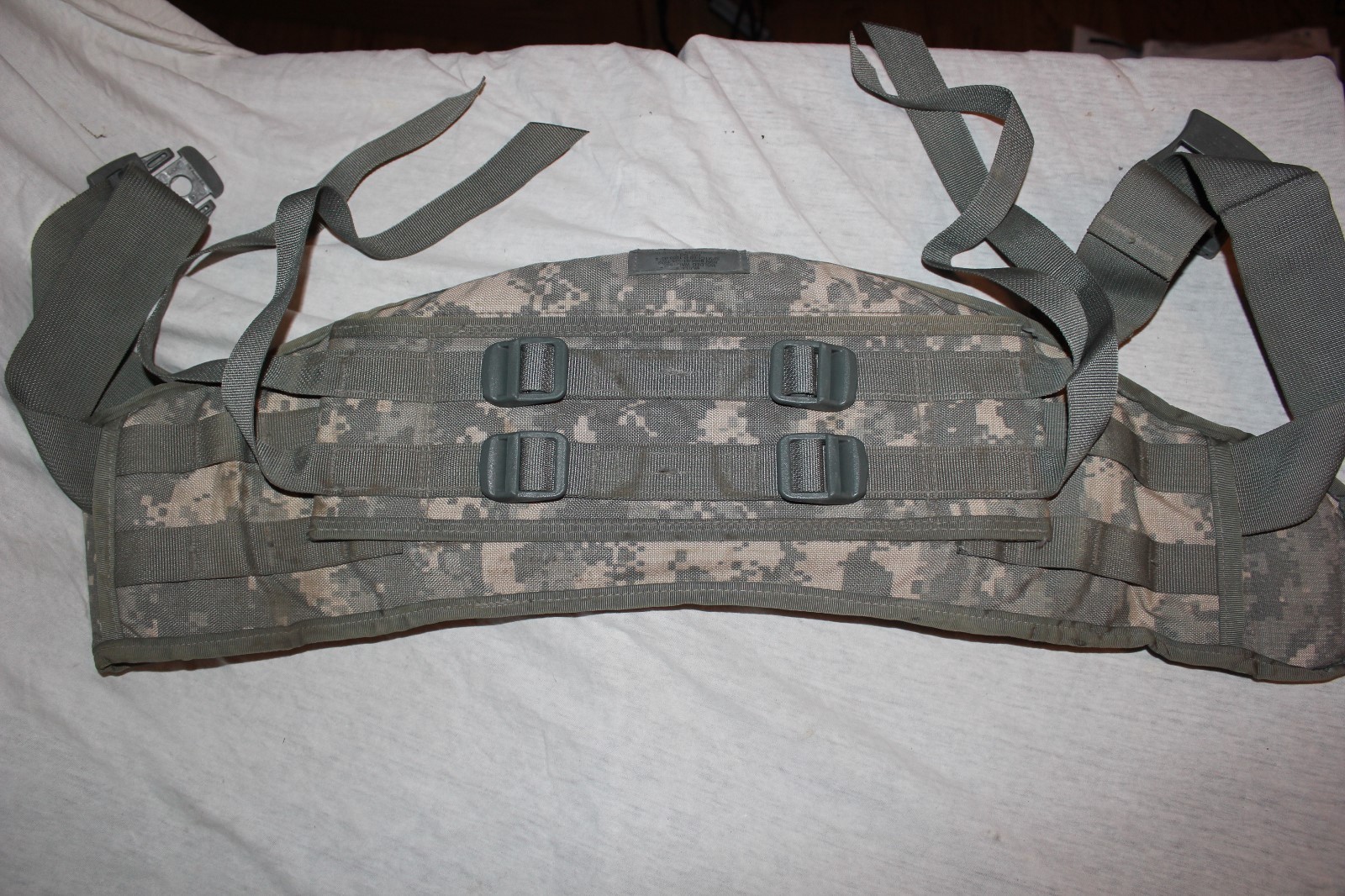 US Military Molle ACU Molded Waist Kidney Belt for Rucksack or Alice ...
