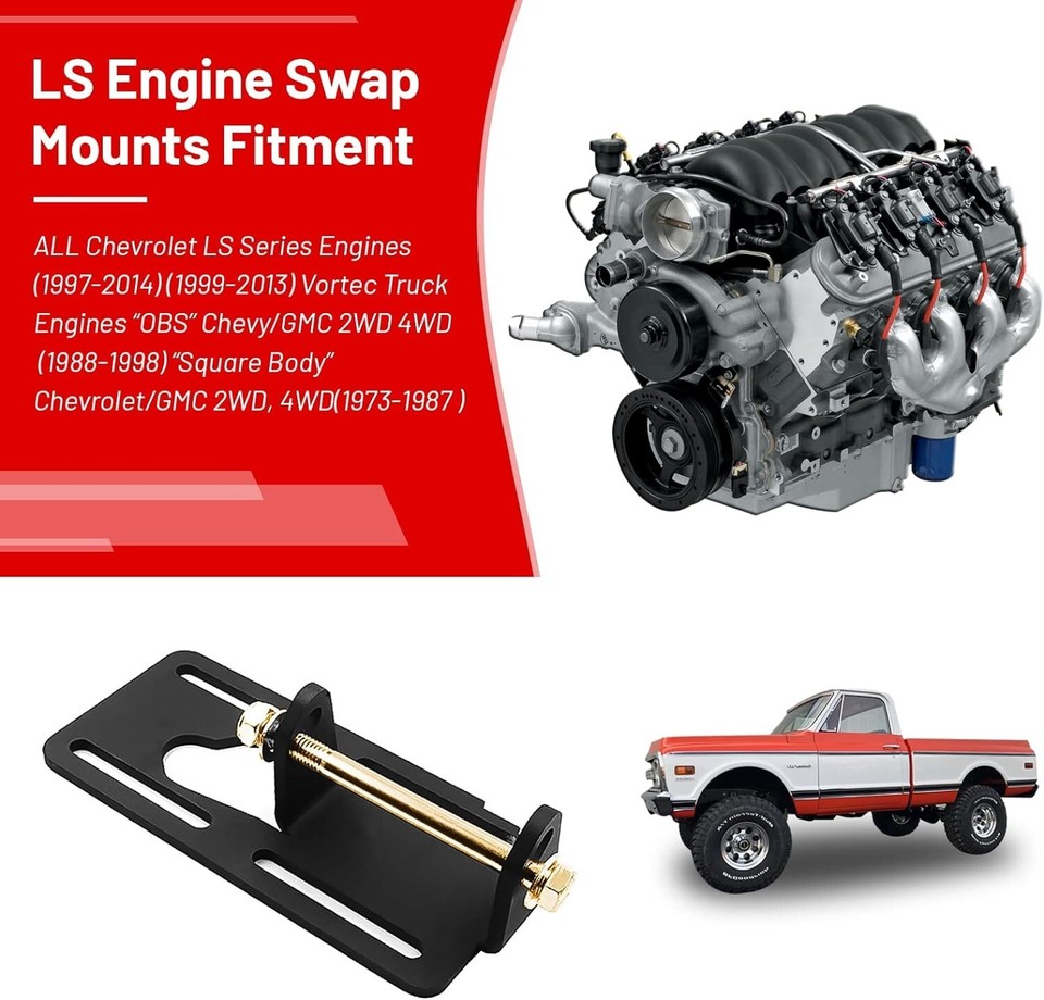 LS Conversion Engine Swap Mounts - Adjustable Swap Motor Conversion ...