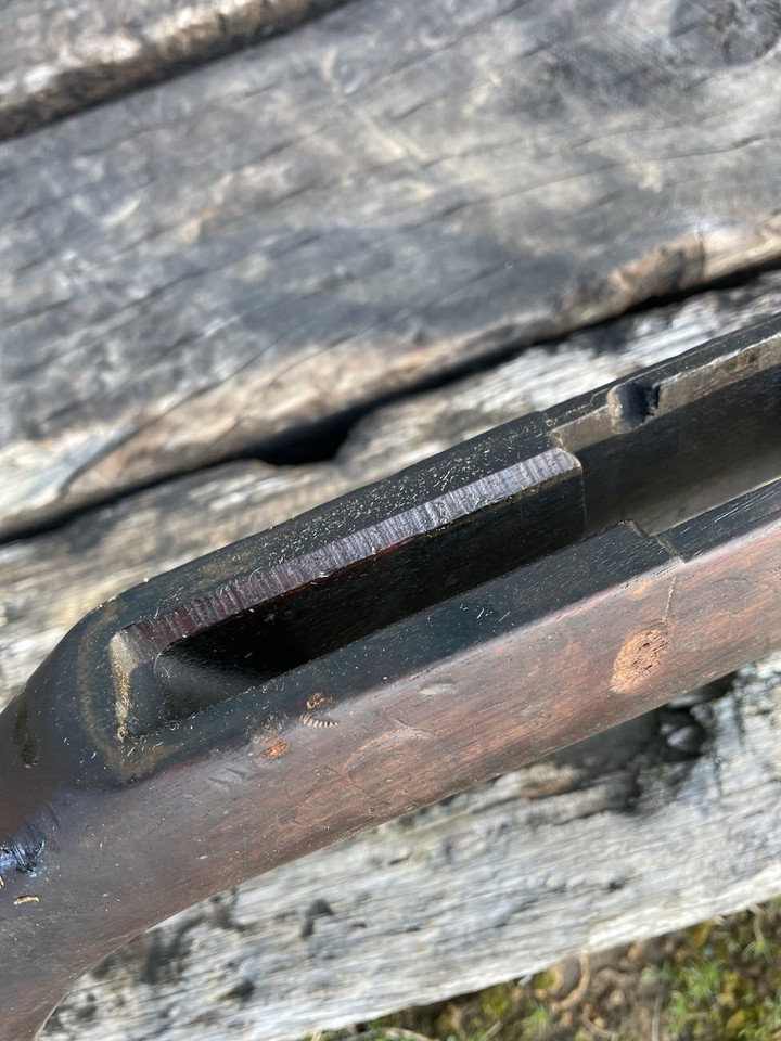 M1 GARAND SPRINGFIELD SA EMcF STOCK WWII USGI Early Scooped | eBay