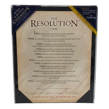 DaySpring Cards 56394 Print Resolution Men 8 X 10 Courageous for sale ...