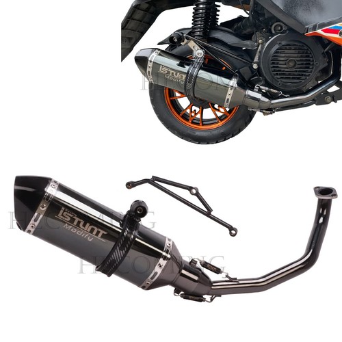 For GY6 Engine 125cc gy6 150cc Scooter Moped ATV Exhaust System Slip on ...