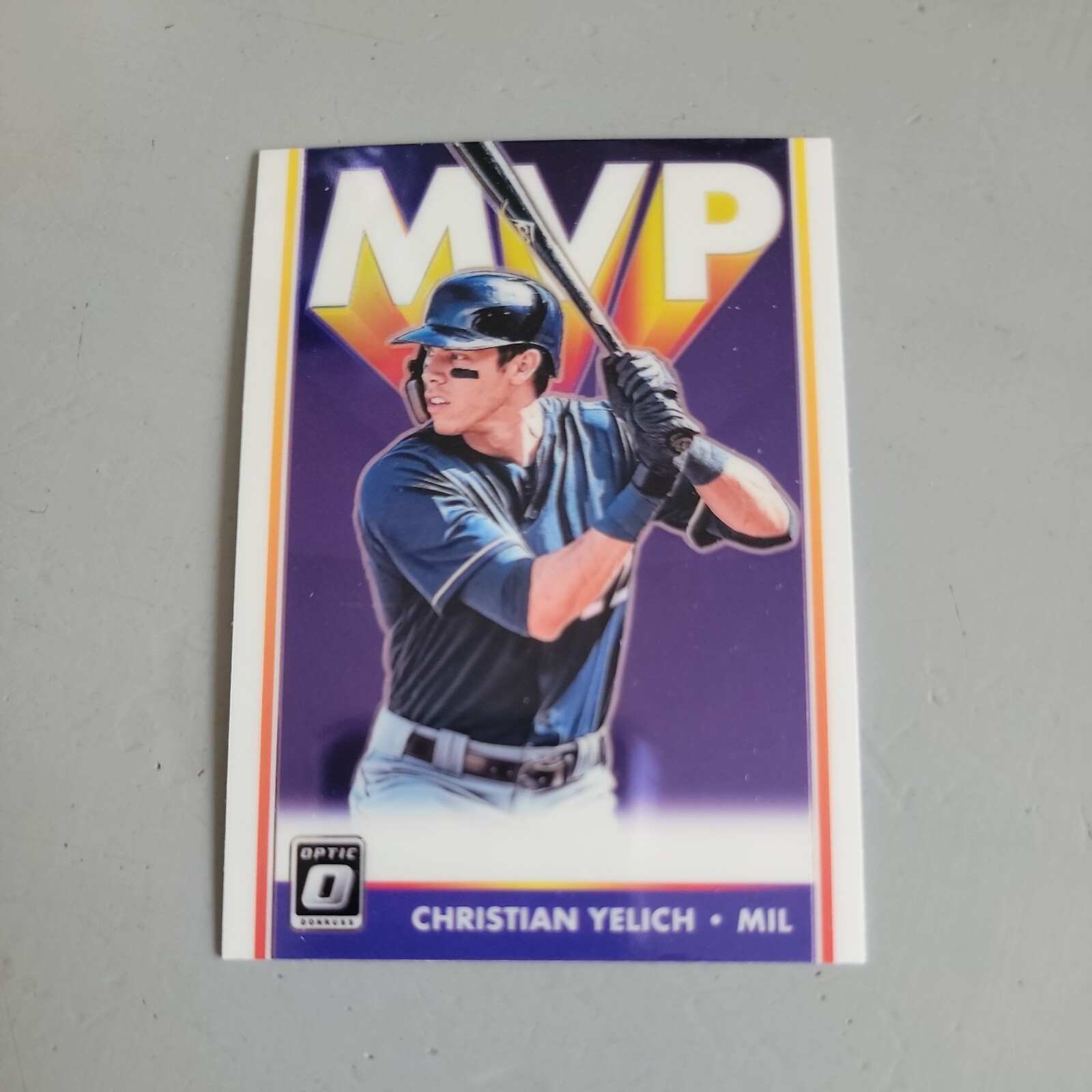 2019 Panini Donruss Optic Baseball Christian Yelich MVP Card | eBay