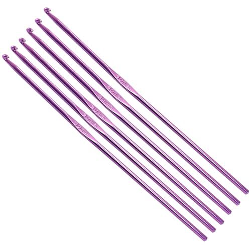 6Pcs 3mm US Size D (Size 3) Aluminum Crochet Hook Knitting Needles for ...
