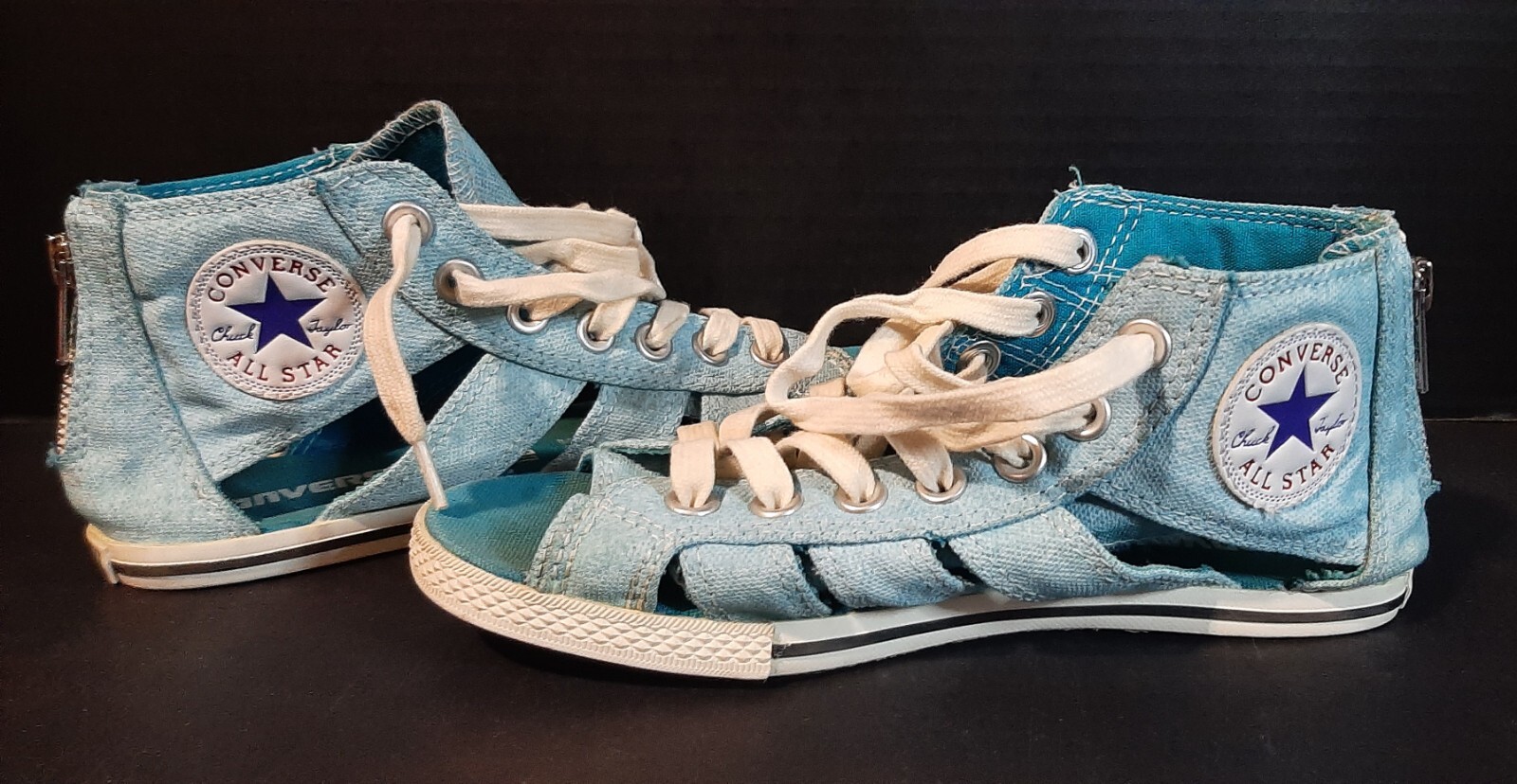 CONVERSE Blue Gladiators All Star Cut Away Open Toe S… - Gem